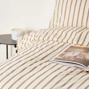 TEKLA Double Duvet - Hopper Stripes | Editorialist